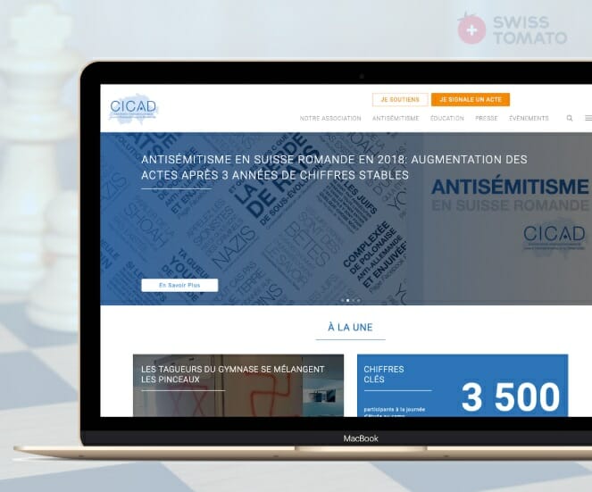 Webseitenentwicklung für CICAD - Swiss Tomato - App & Website Development